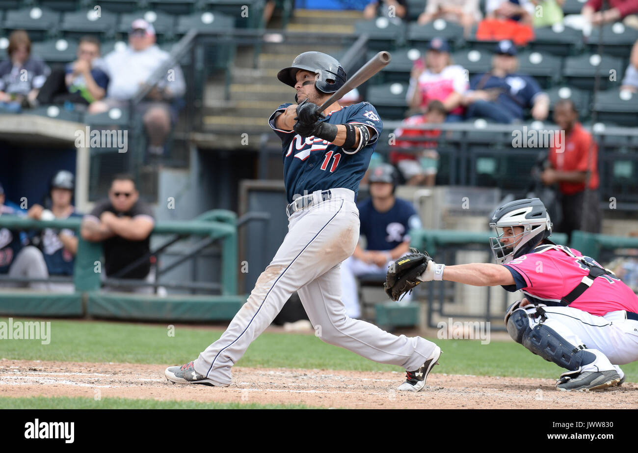August 13, 2017 - Aces infielder KRISTOPHER NEGRON (11) watches the ...