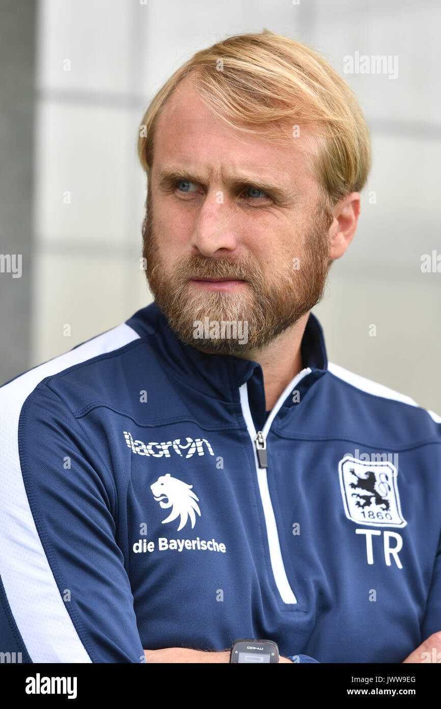 Muenchen, Deutschland. 13th Aug, 2017. Daniel BIEROFKA (Trainer 1860 ...
