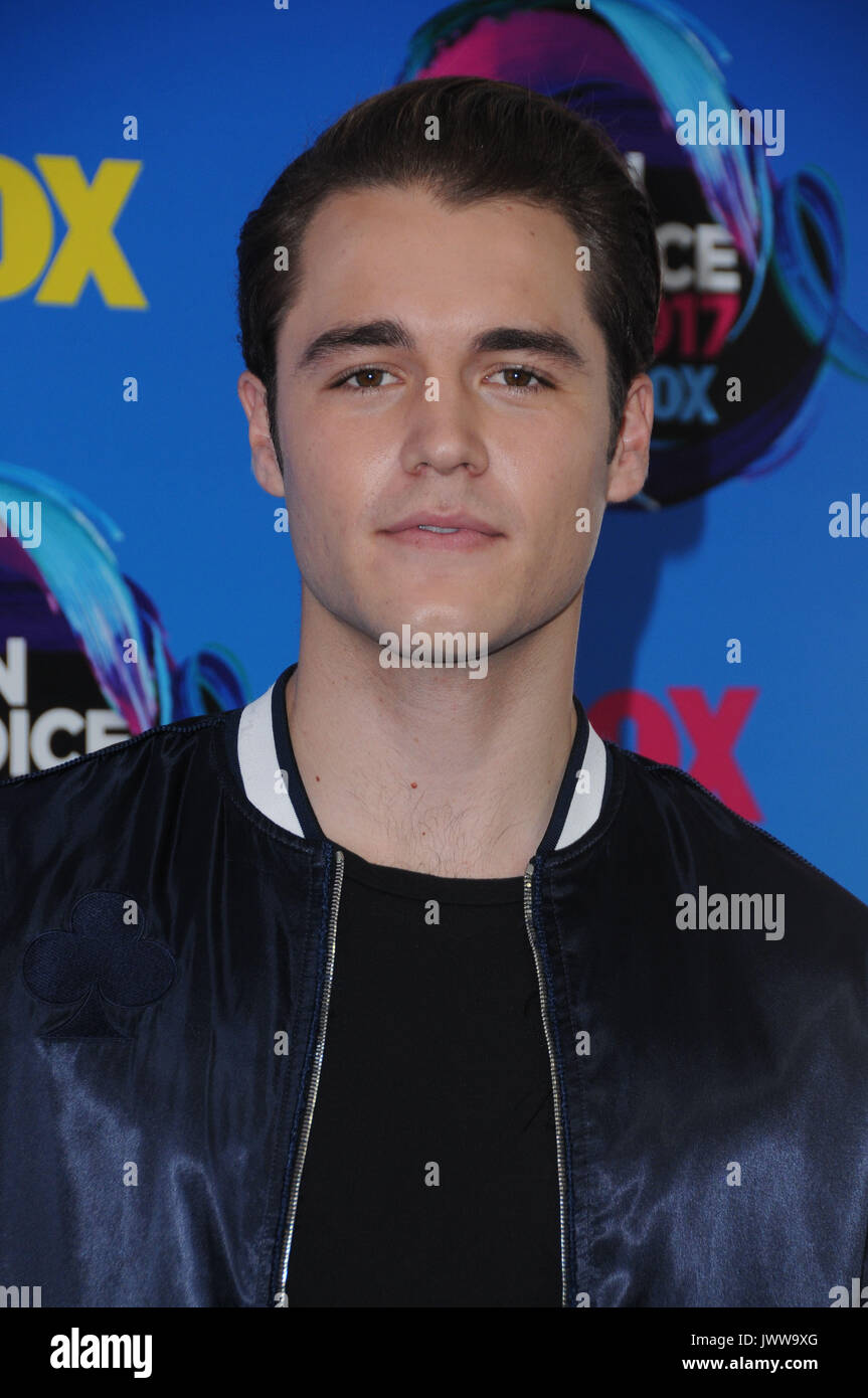 Los Angeles, CA, USA. 13th Aug, 2017. Charlie DePew. Teen Choice Awards ...