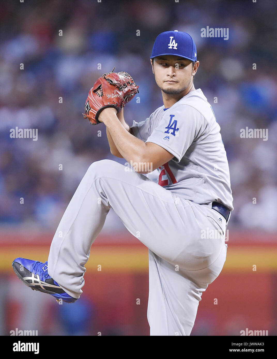 Phoenix, Arizona, USA. 10th Aug, 2017. Yu Darvish (Dodgers) MLB : Los ...