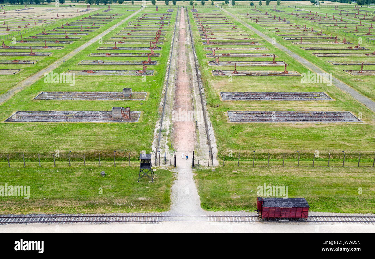 Auschwitz concentration camp aerial hi-res stock photography and images ...