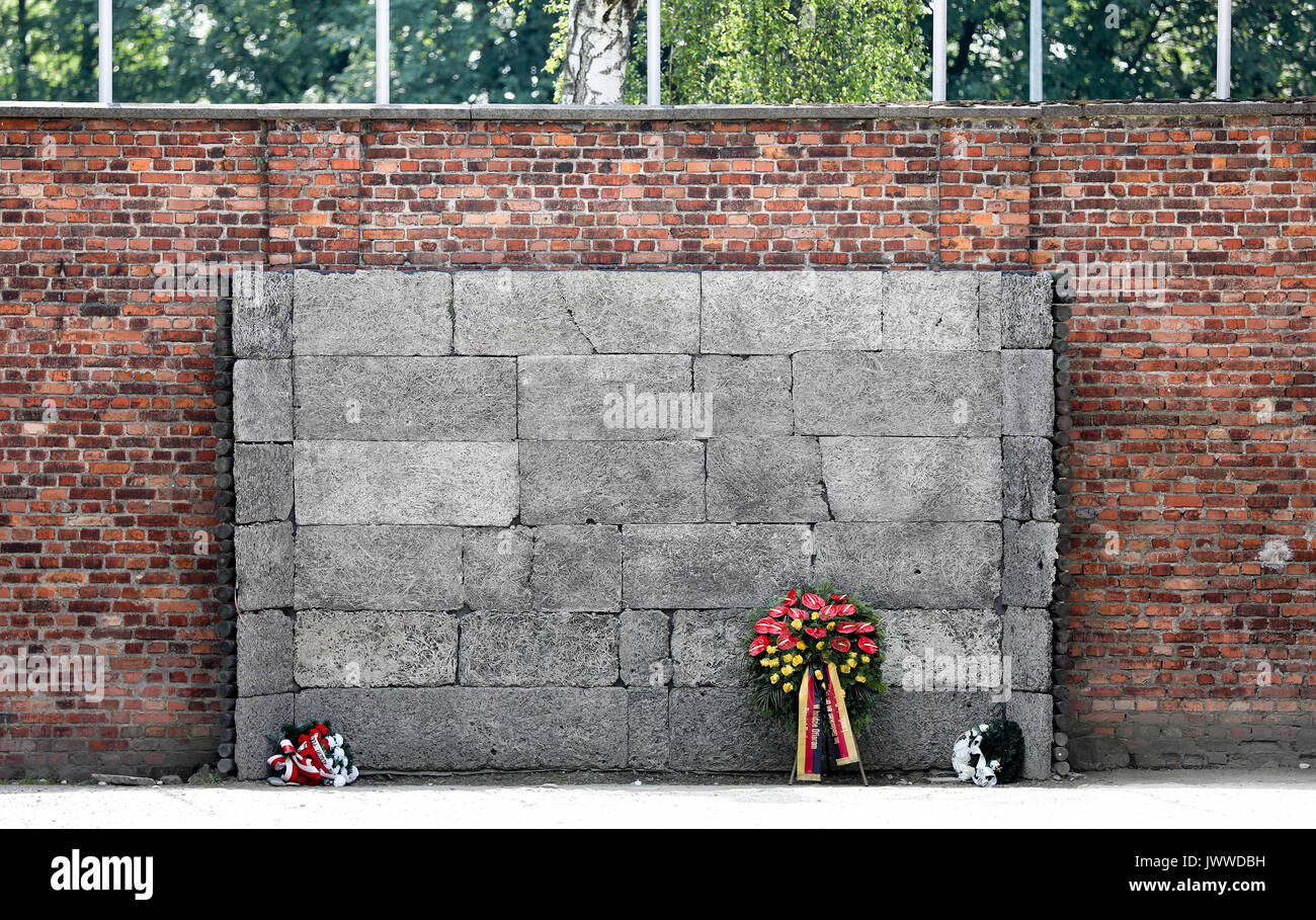 A view of the 'Black Wall' between Blocks 10 and 11 in the former ...