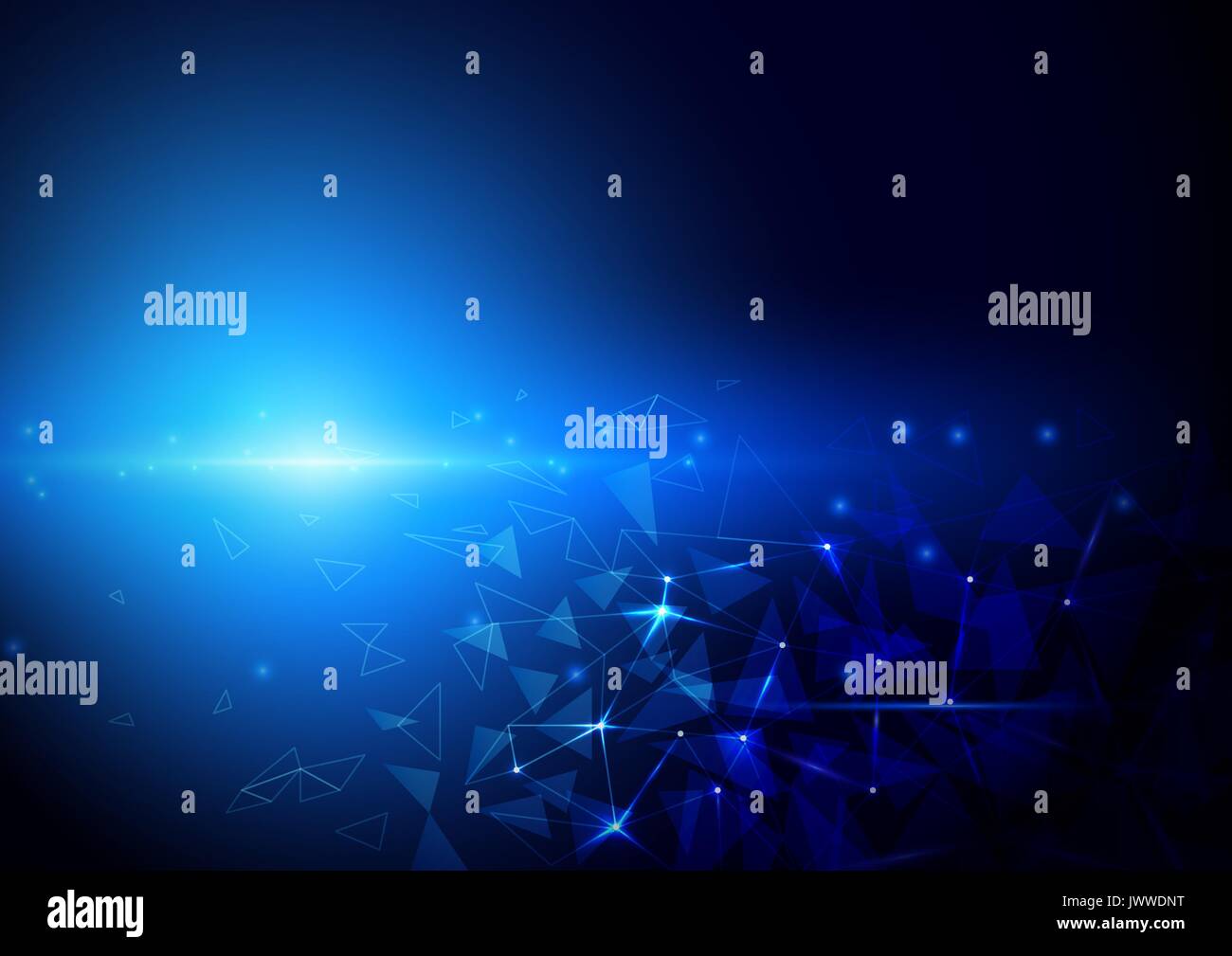 Abstract futuristic polygons and lines technology concept background ...