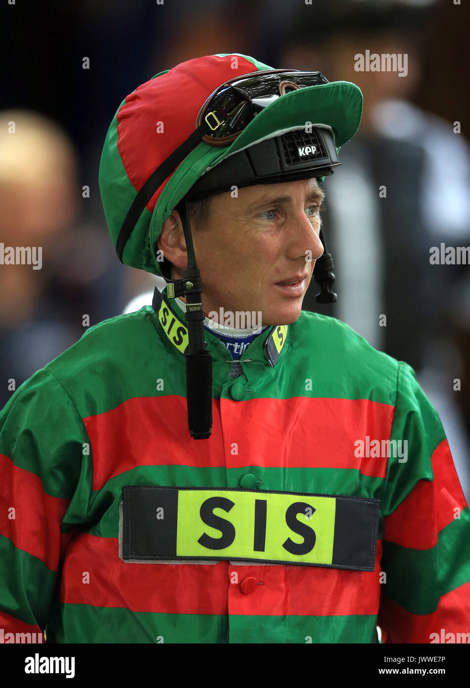 Paul Hanagan makes his way into the parade ring before the Betfred Duke ...