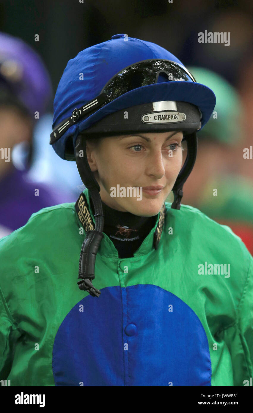 Rachel Richardson makes her way into the parade ring before the Betfred ...