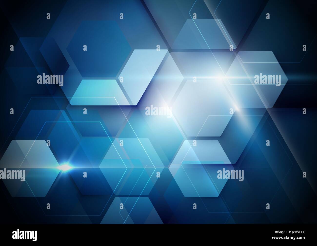 Blue abstract technology digital hi tech concept background. Space for ...