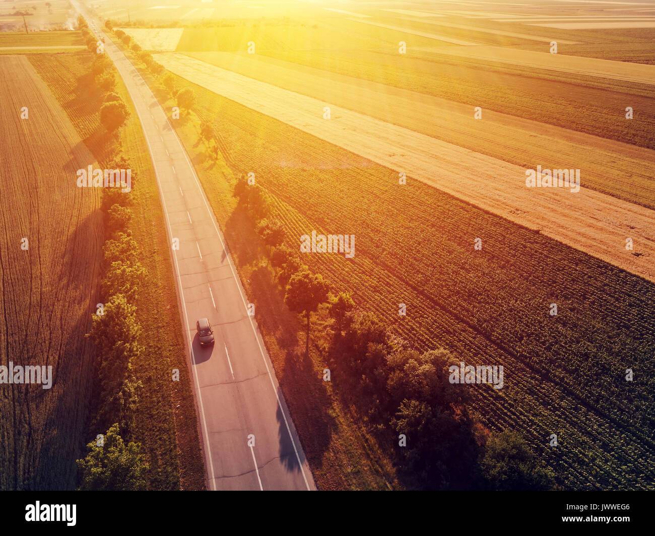 Two lane road with cars hi-res stock photography and images - Alamy