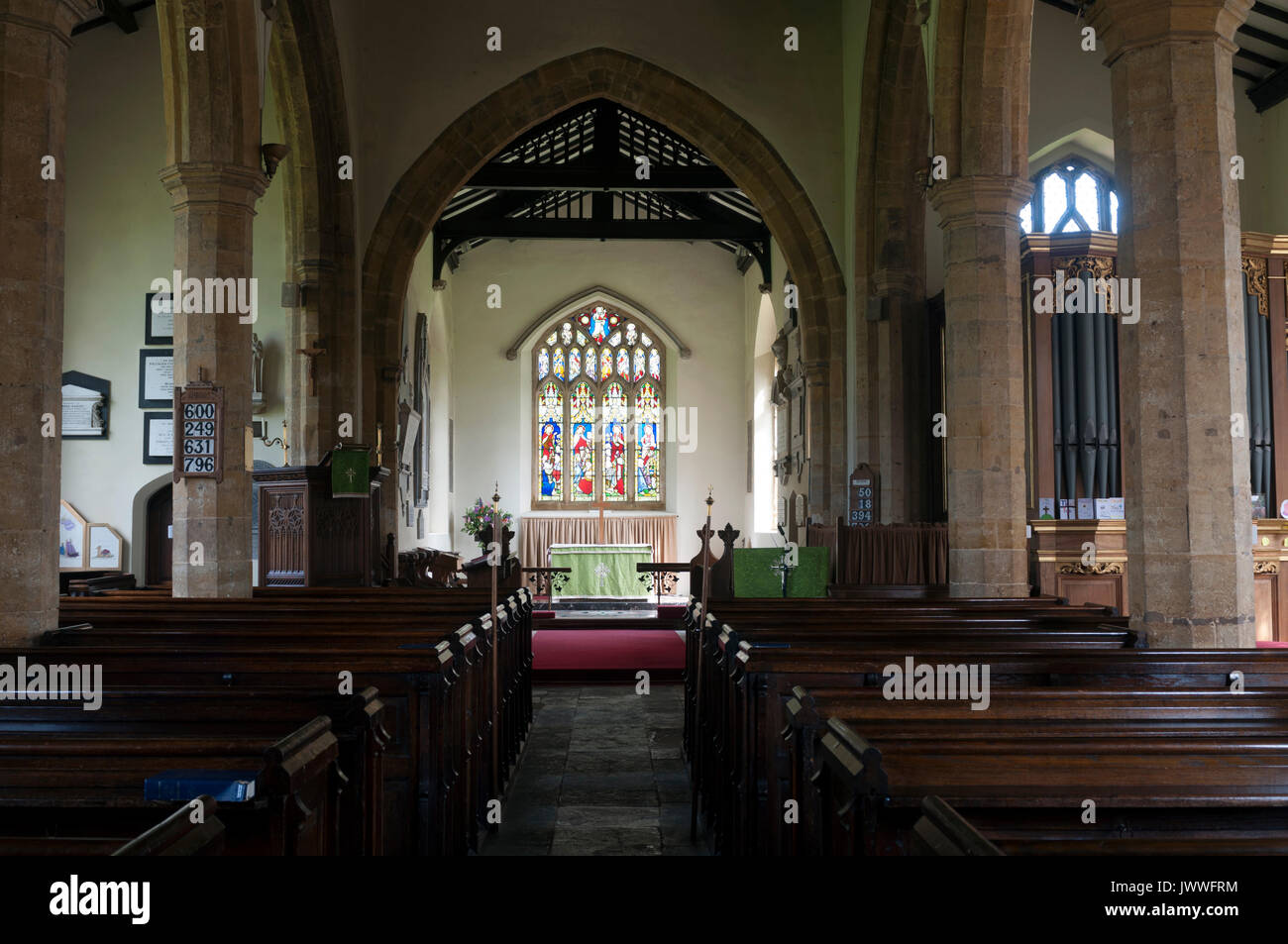 St. Martin`s Church, Welton, Northamptonshire, England, UK Stock Photo ...