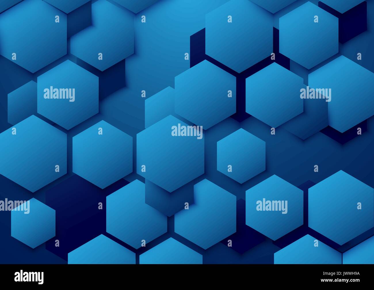 Abstract blue hexagon background. Vector Illustration Stock Vector Image & Art - Alamy