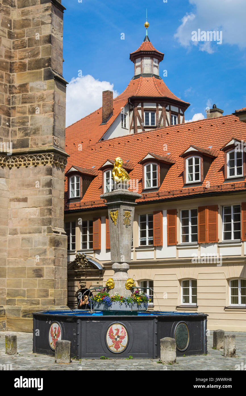 Fountain in Ansbach, Germany Stock Photo - Alamy