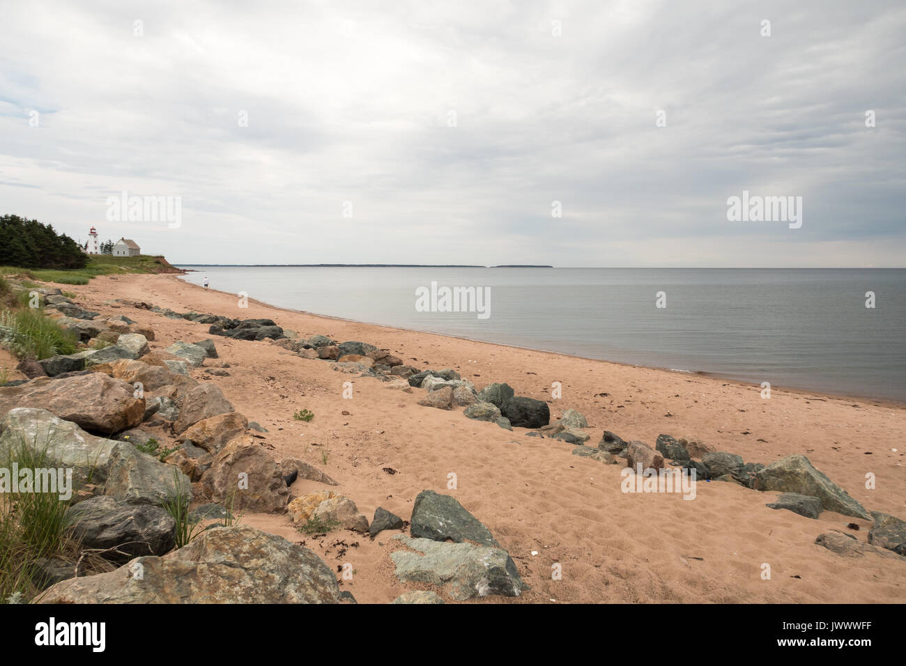 The beach at Panmure Island on Prince Edward Island in Canada Stock ...