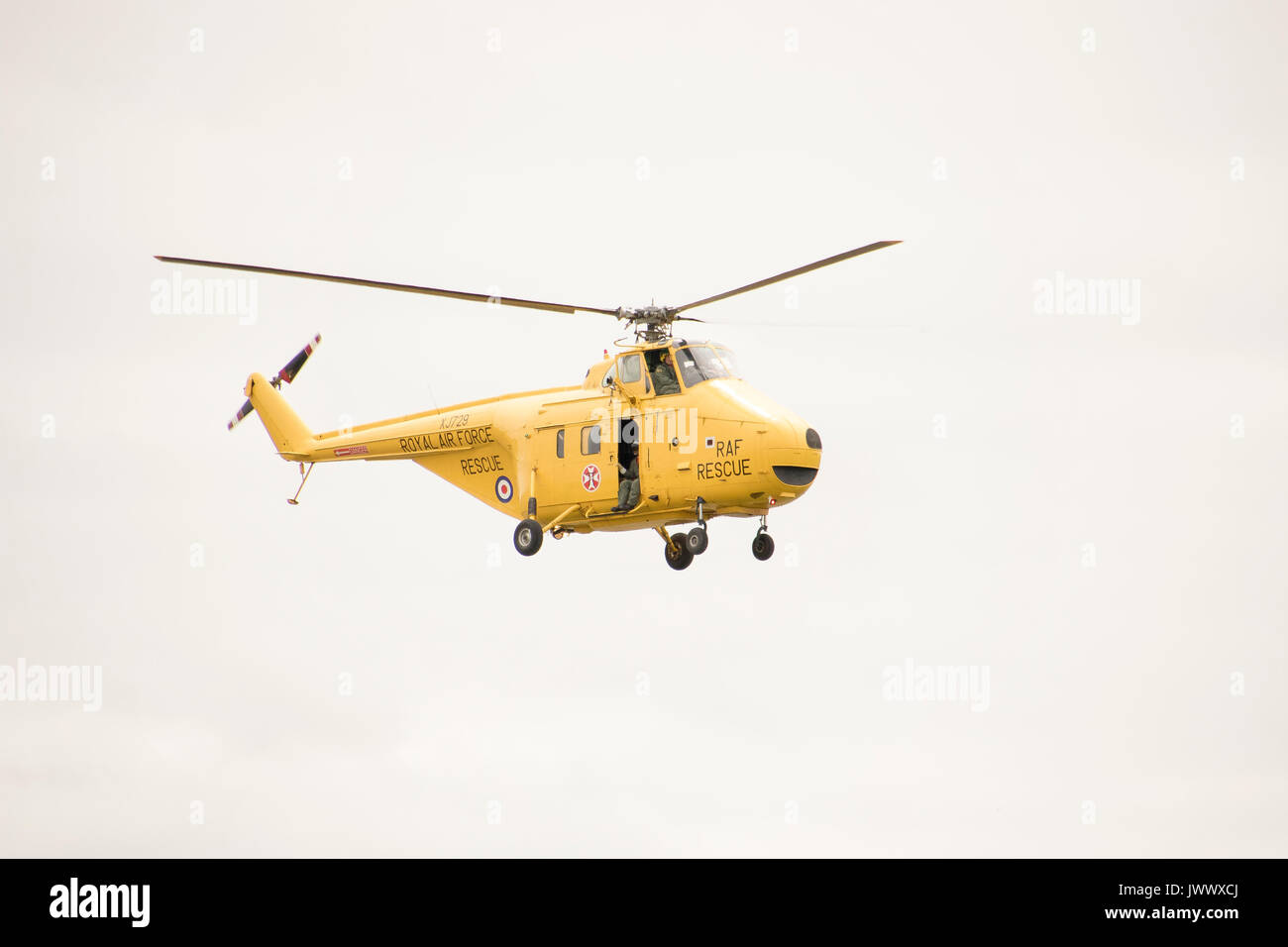 Royal Air Force Search And Rescue Helicopter High Resolution Stock ...