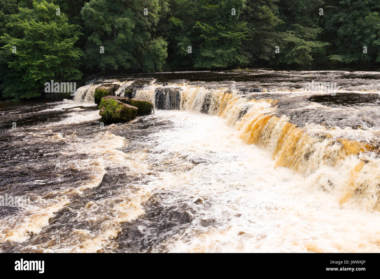 Nobody aysgarth falls waterfall yorkshire dales river ure hi-res stock ...