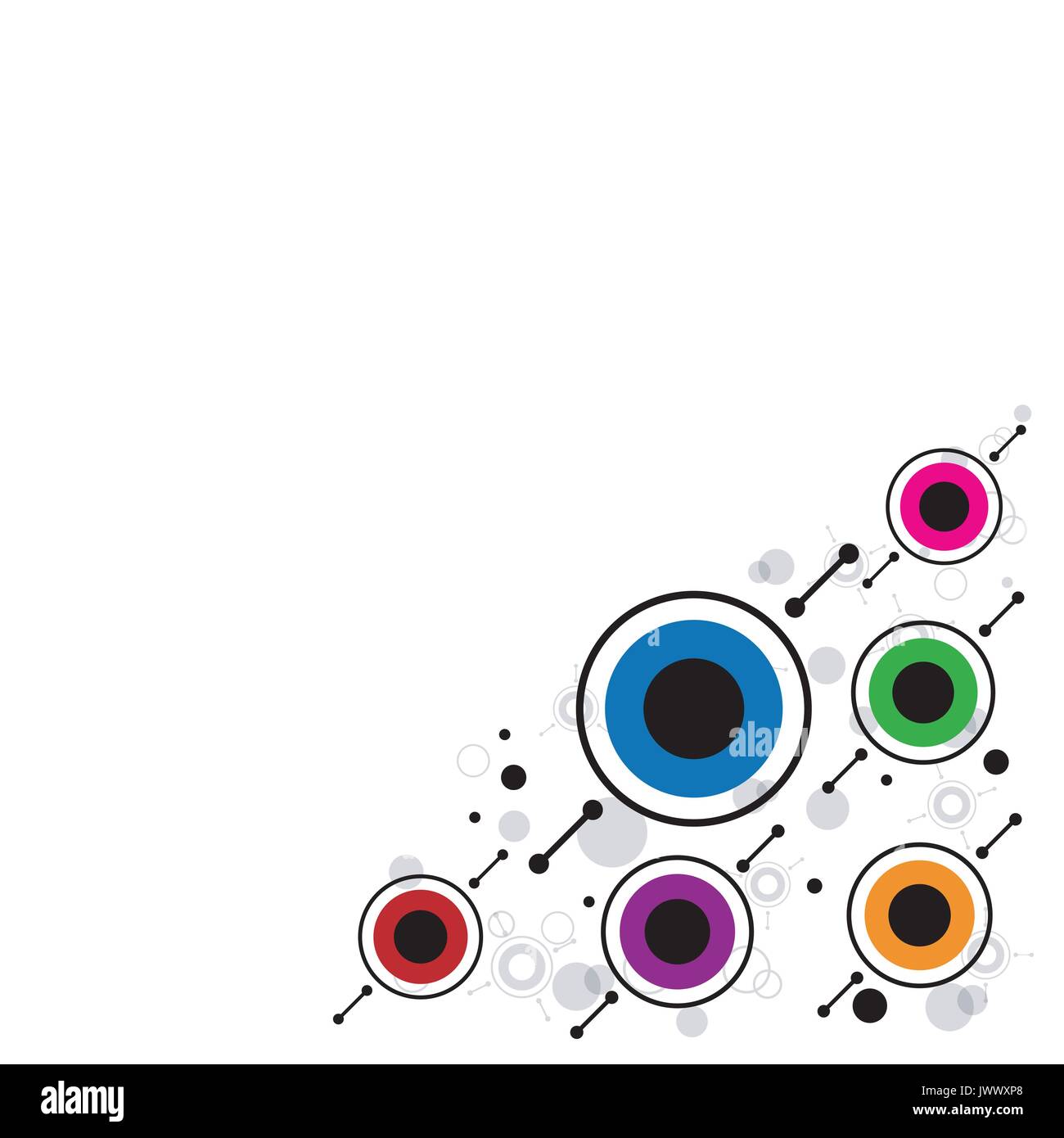 abstract modern circle background, isolated on white Stock Vector Image ...