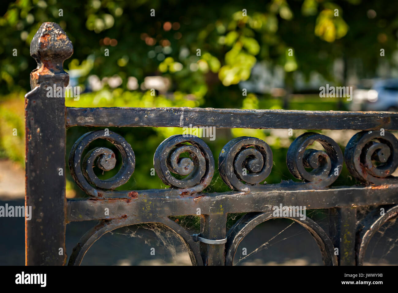 Victorian wrought iron gate hi-res stock photography and images - Alamy