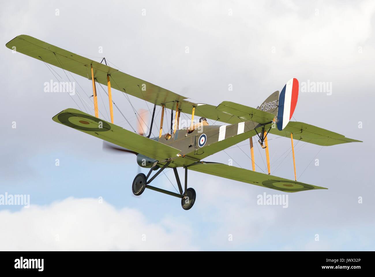 BE2e replica flying at Shuttleworth on loan form The Aviation Heritage ...