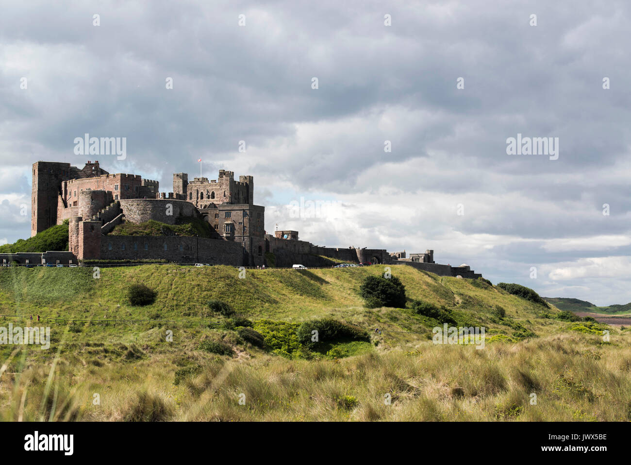 Bamburgh Castle on the Northumbria coast in England Stock Photo - Alamy