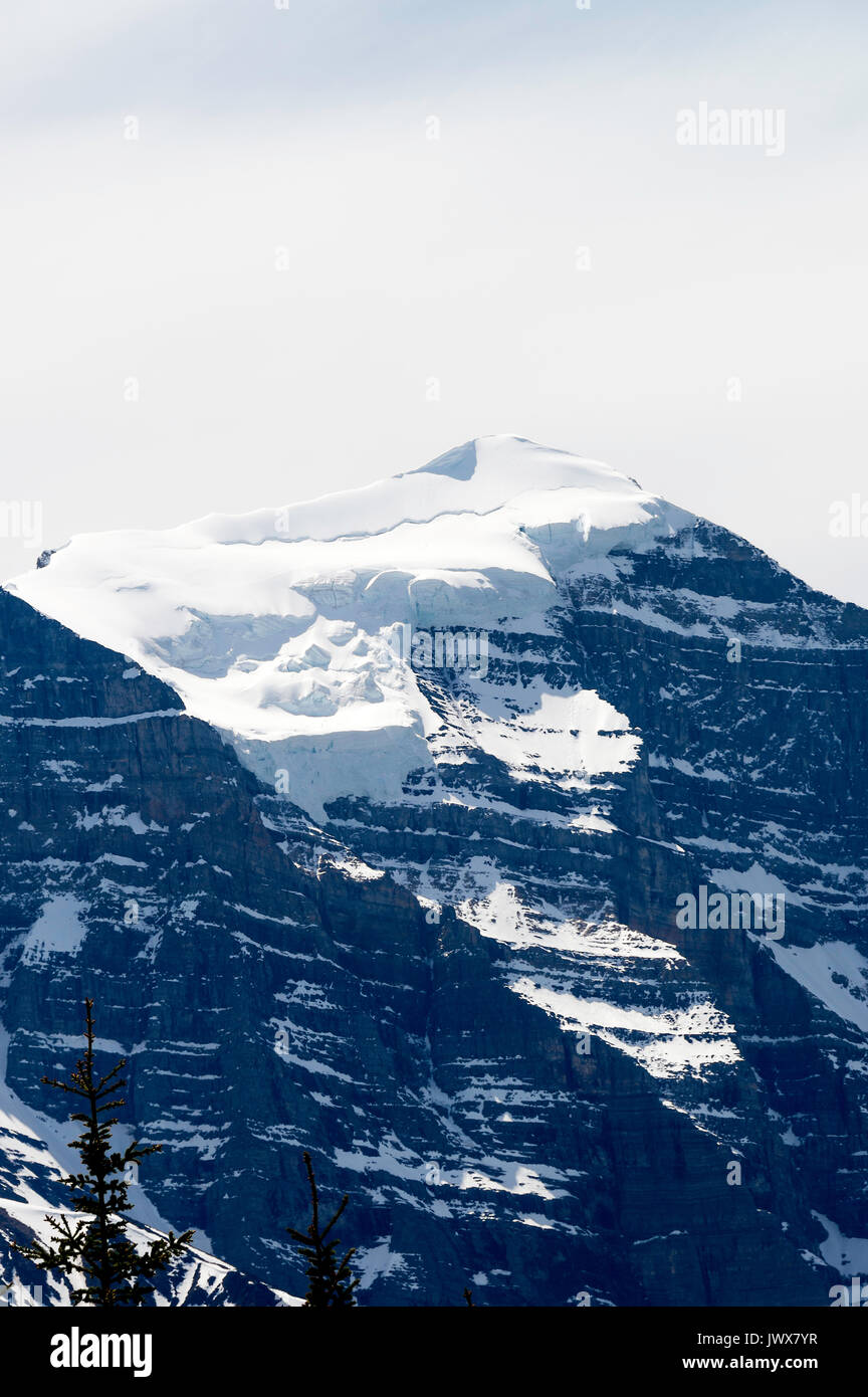 The Beautiful Victoria Glacier near lake Louise in Banff National Park ...