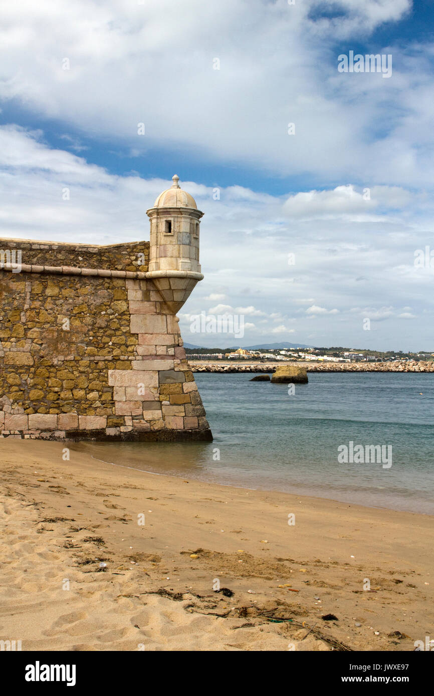 Ancient fort and harbour in Lagos, Algarve, Portugal Stock Photo - Alamy