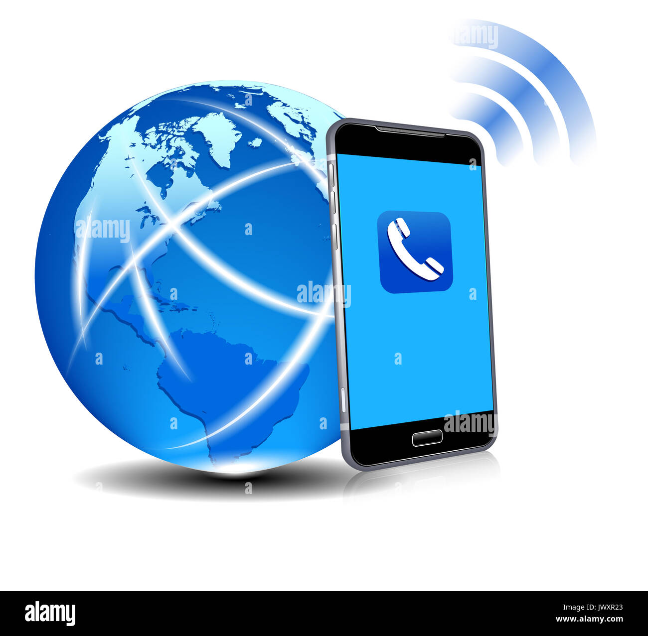 Global Connection Phone Cell Smart Mobile Phone App - Elements of this ...