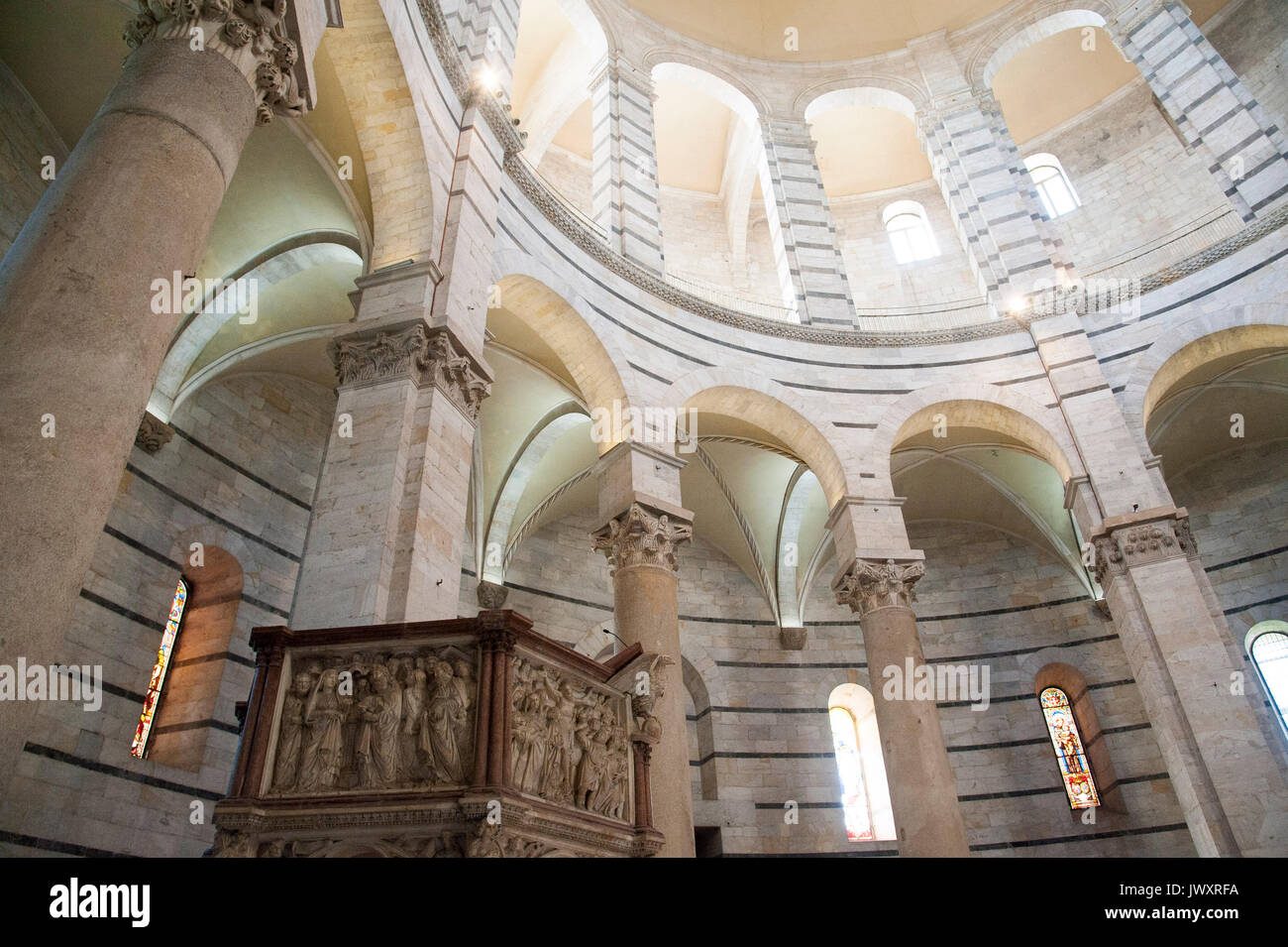 Romanesque Battistero di San Giovanni (Baptistery of St. John) on Campo ...