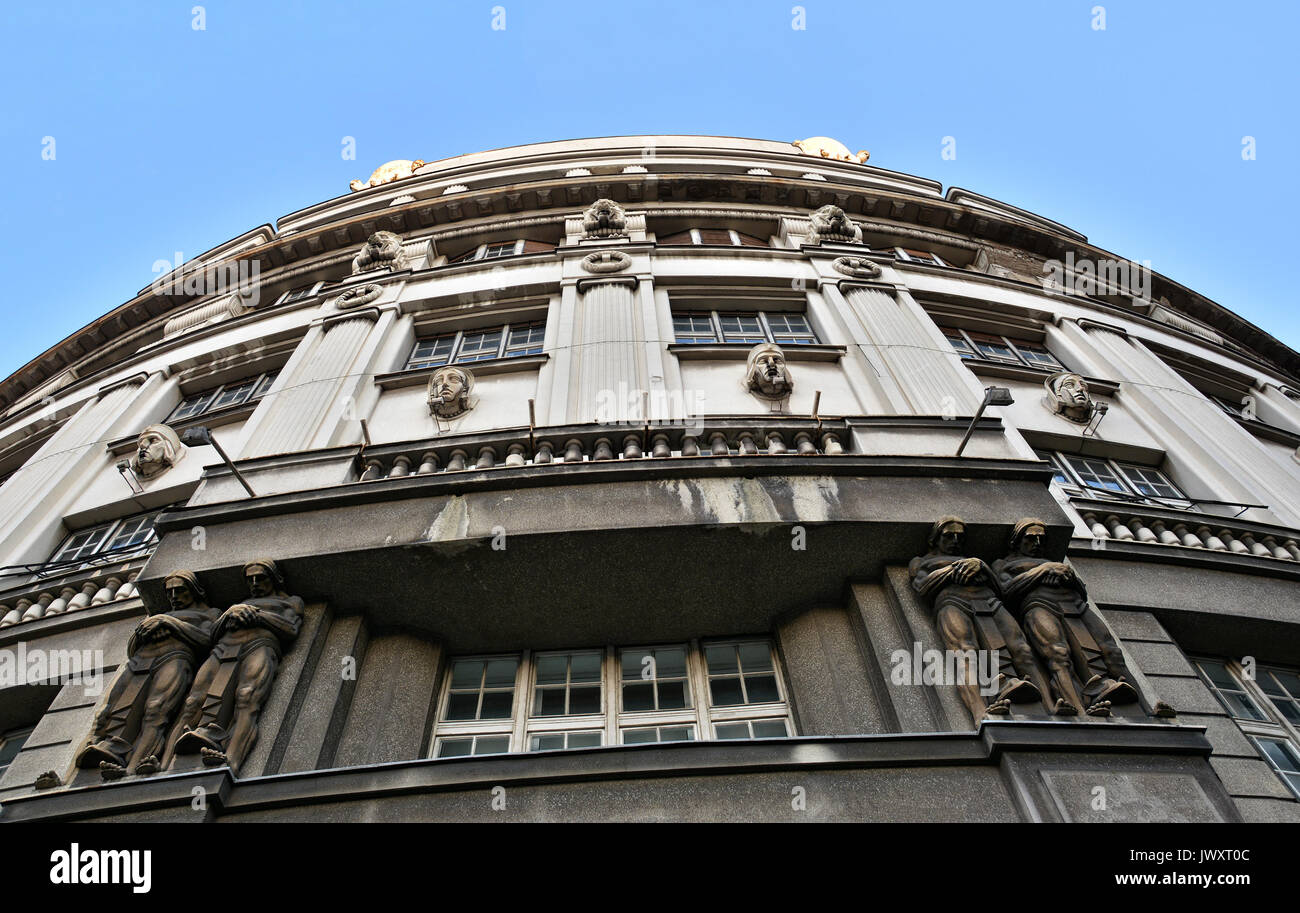 Building architecture in Belgrade city, Capital of Serbia ,Europe Stock ...