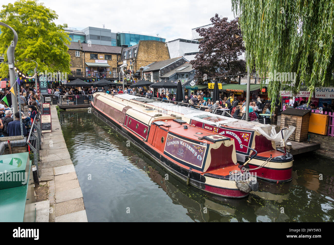 Camden Lock Market,London Waterbus Company Narrowboats,Regents Canal ...