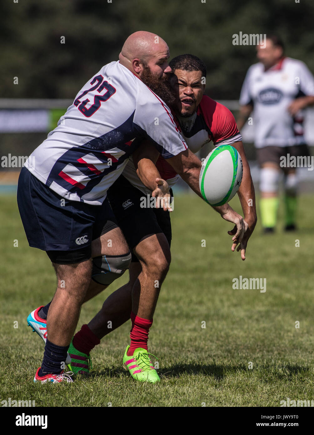 The Bald Eagles vs. Chico Mighty Oaks at the Rugby Sevens Tournament in ...