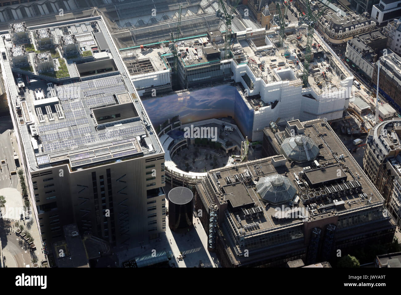 aerial view of Broadgate Circle, London EC2M, UK Stock Photo - Alamy
