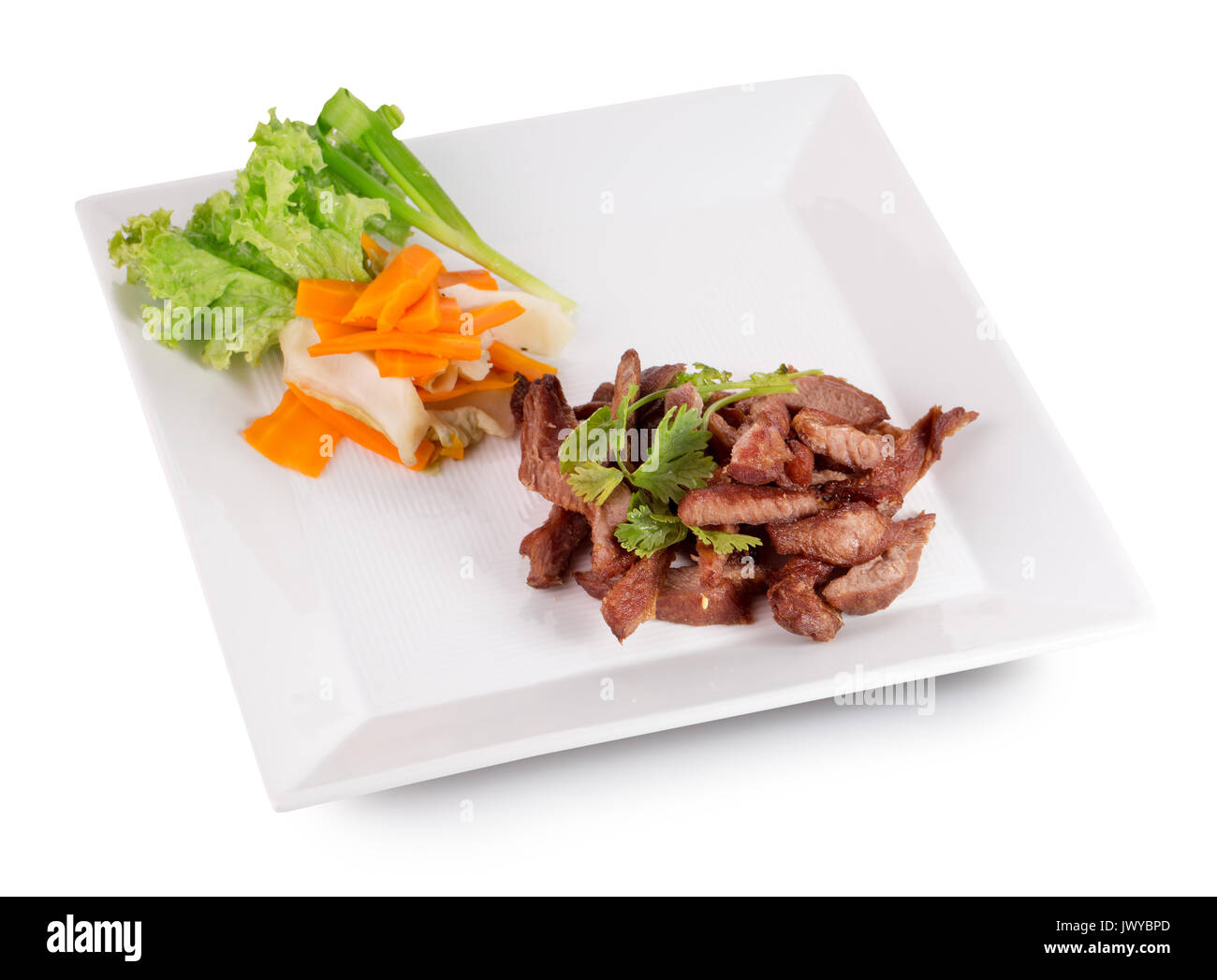 Meat on plate hi-res stock photography and images - Alamy
