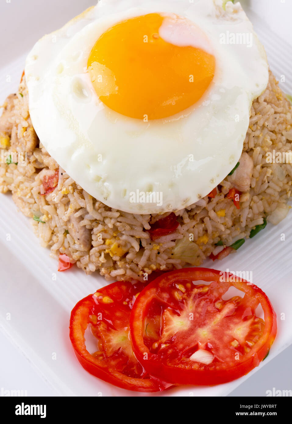 rice with vegetables and egg Stock Photo - Alamy