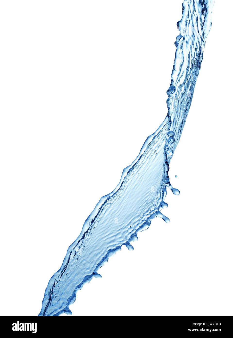 water splash isolated on a white background Stock Photo - Alamy