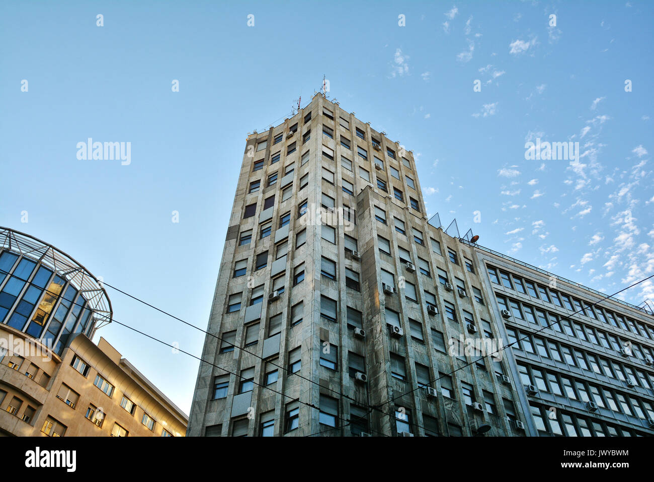 Building architecture in Belgrade city, Capital of Serbia ,Europe Stock ...
