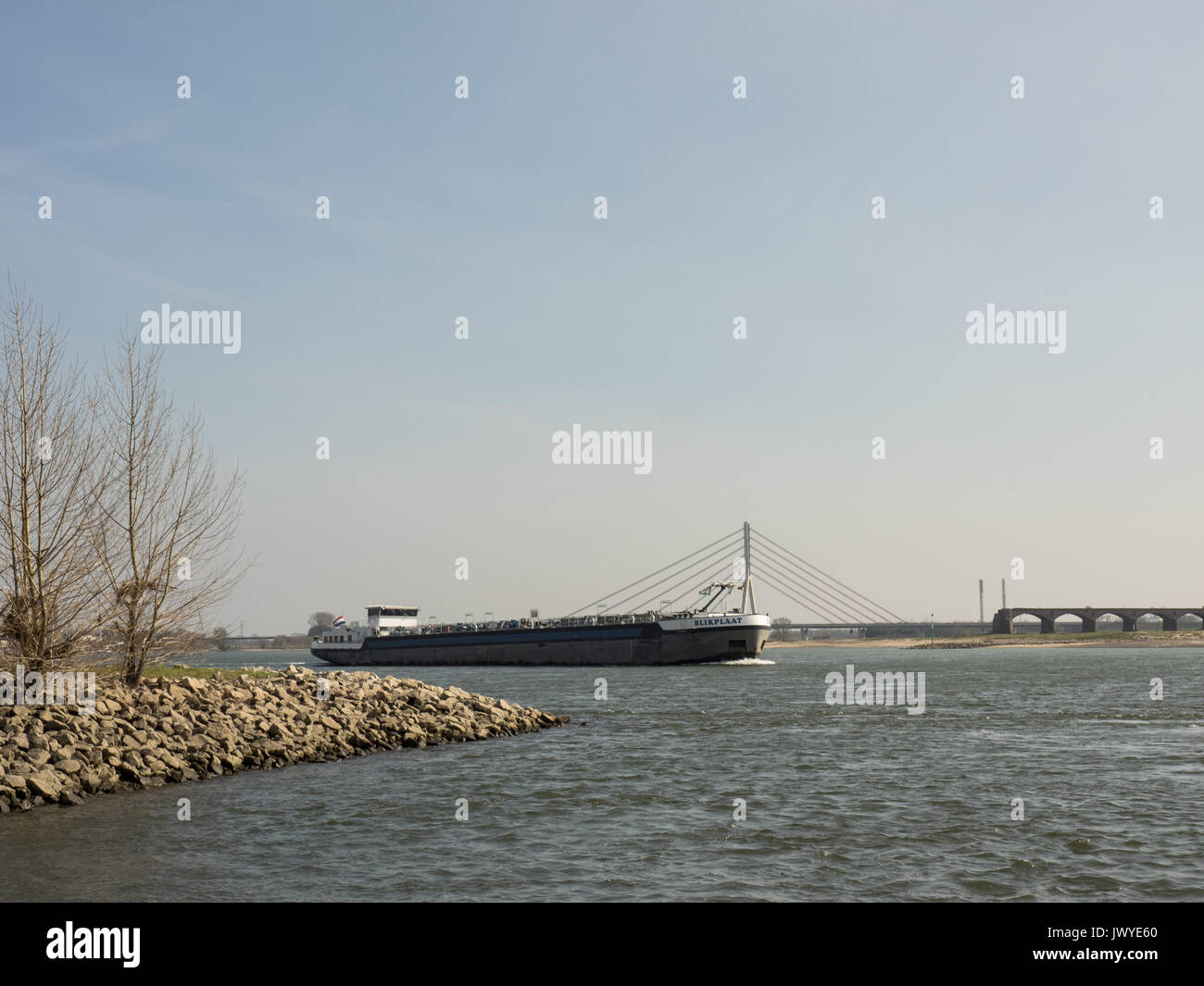 the river rhine near wesel Stock Photo - Alamy