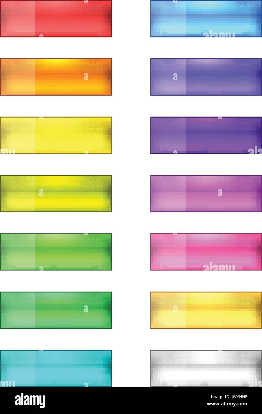 vector web buttons set Stock Vector Image & Art - Alamy