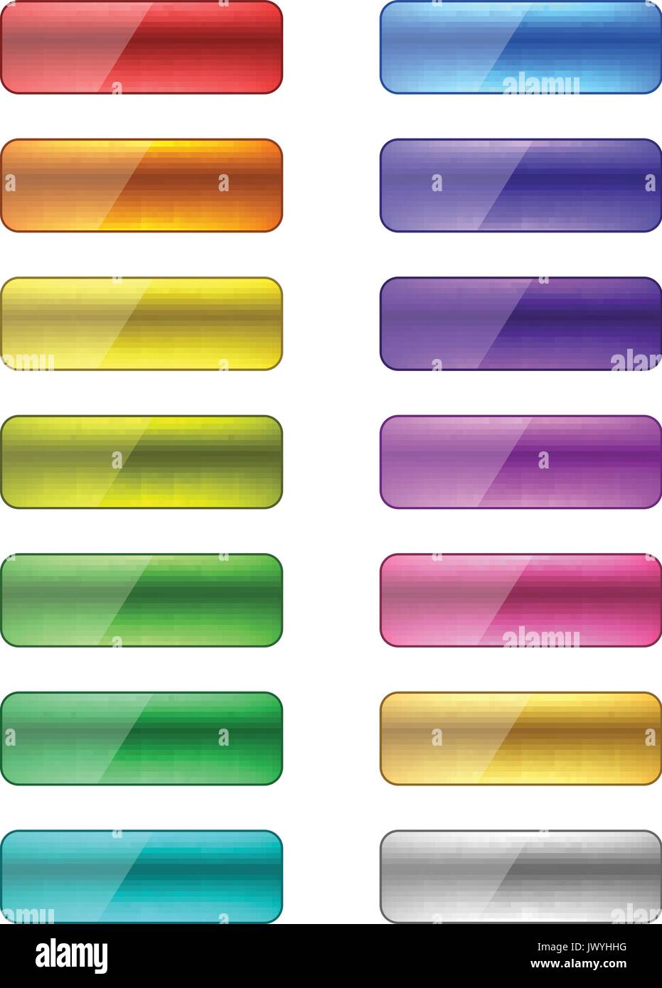 vector web buttons set Stock Vector Image & Art - Alamy