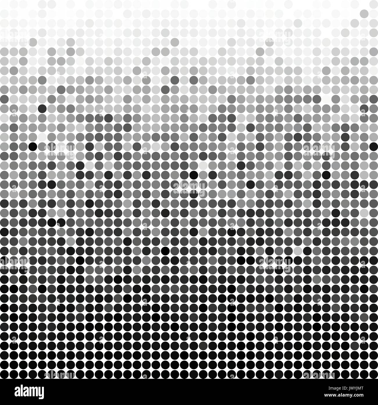 abstract vector colored round dots background - black and white Stock ...