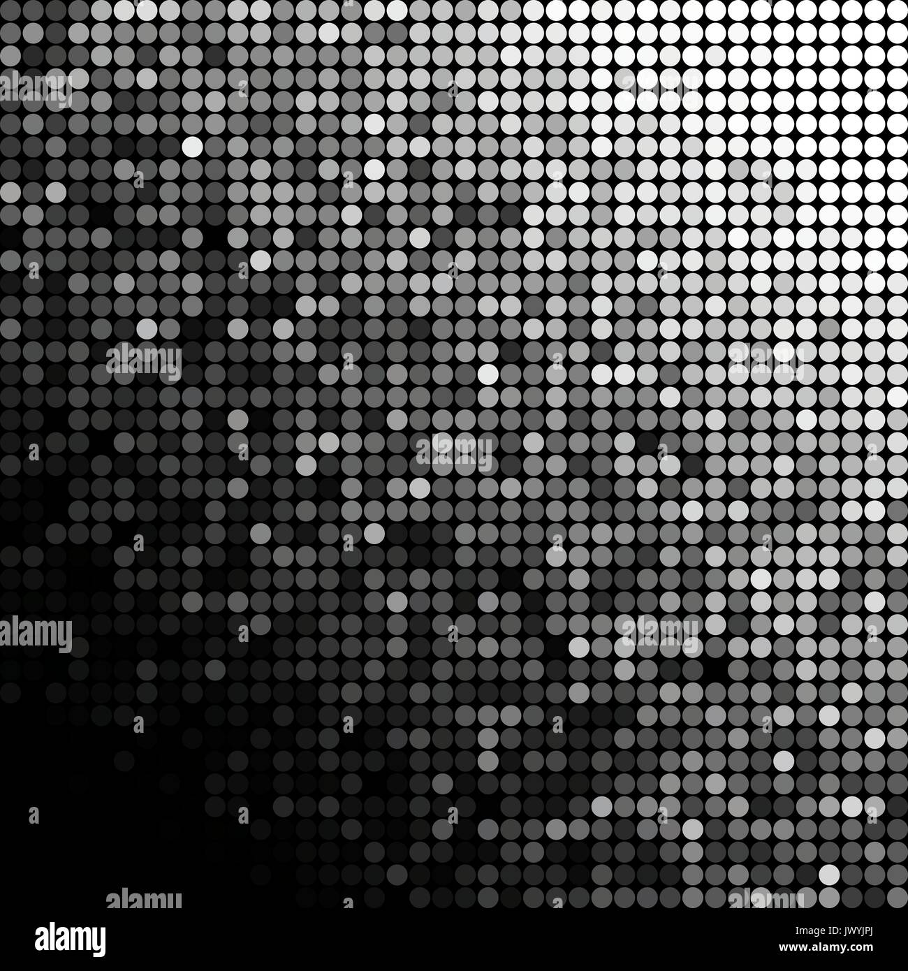 abstract vector colored round dots background - black and white Stock ...