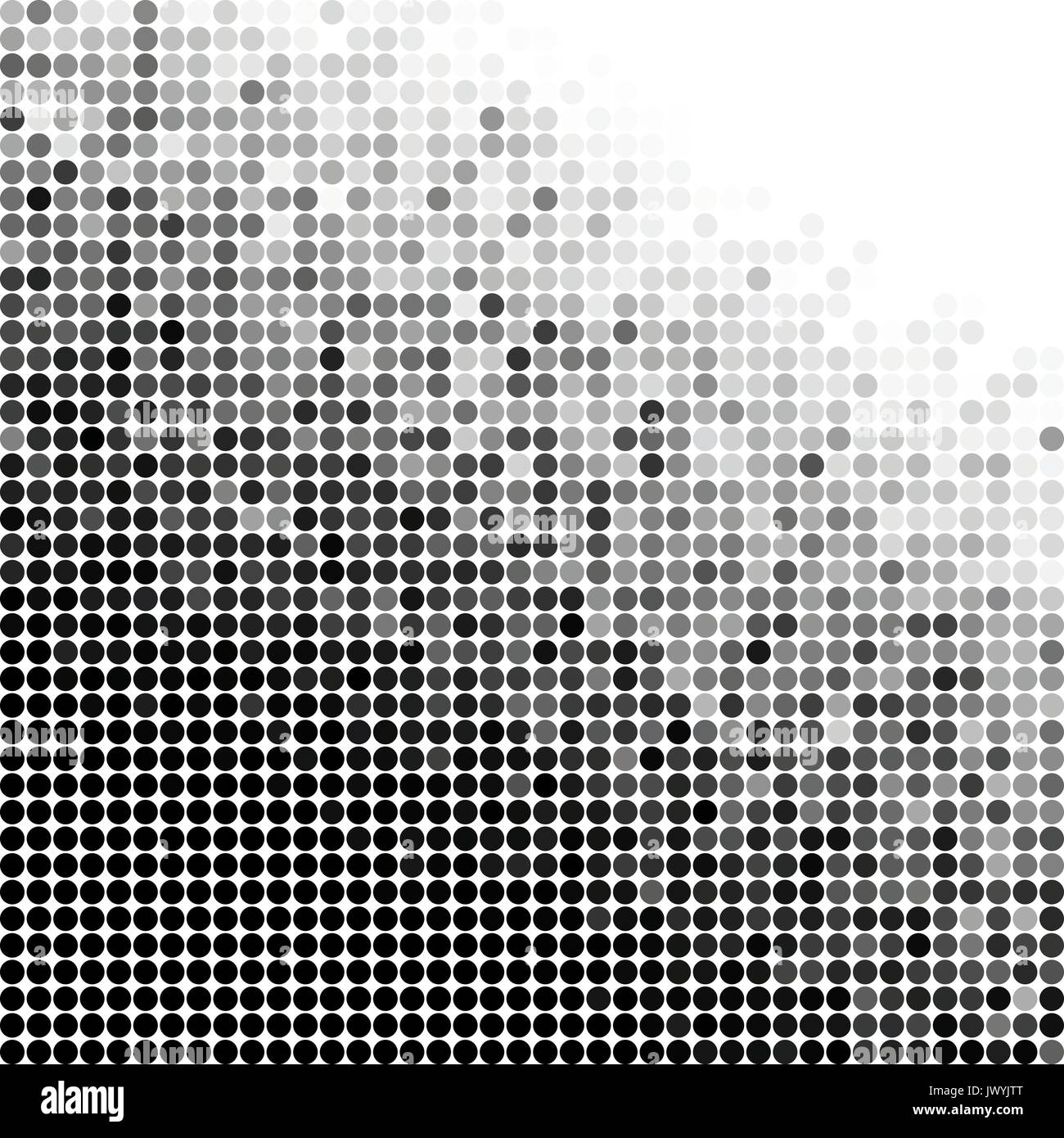 abstract vector colored round dots background - black and white Stock ...