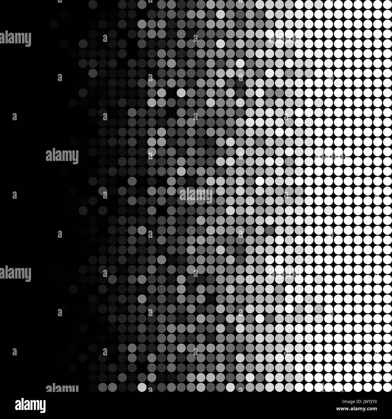 abstract vector colored round dots background - black and white Stock ...