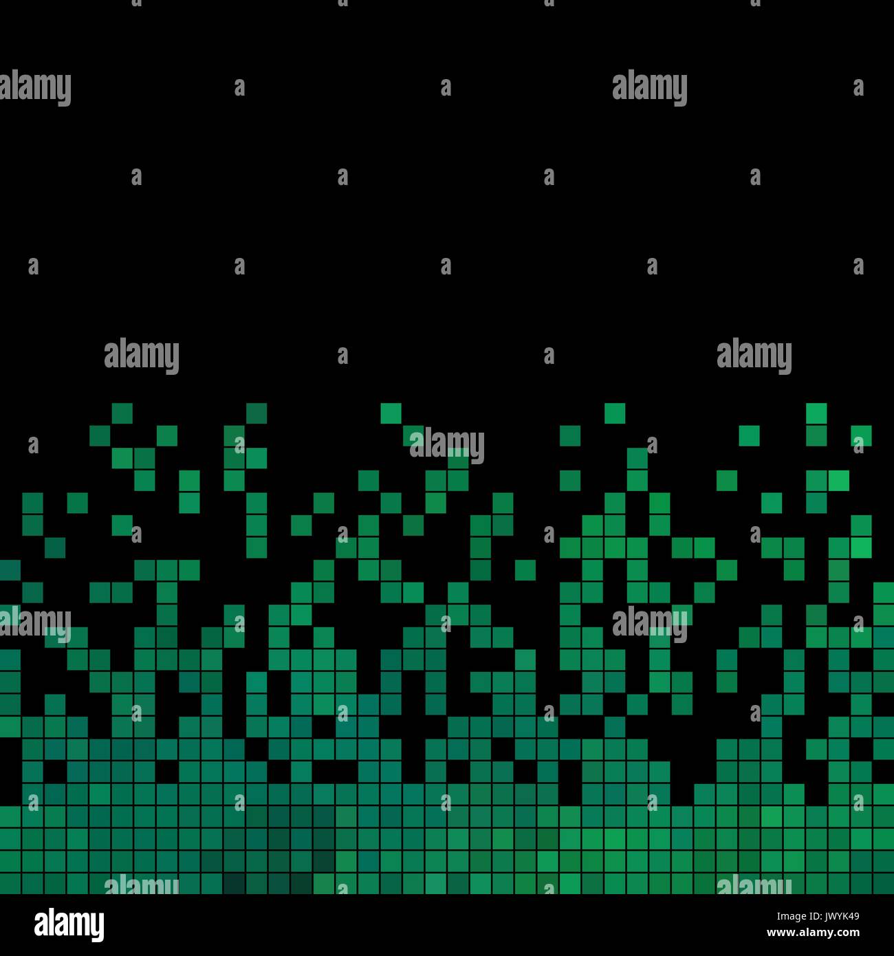 abstract vector square pixel mosaic background - teal Stock Vector ...