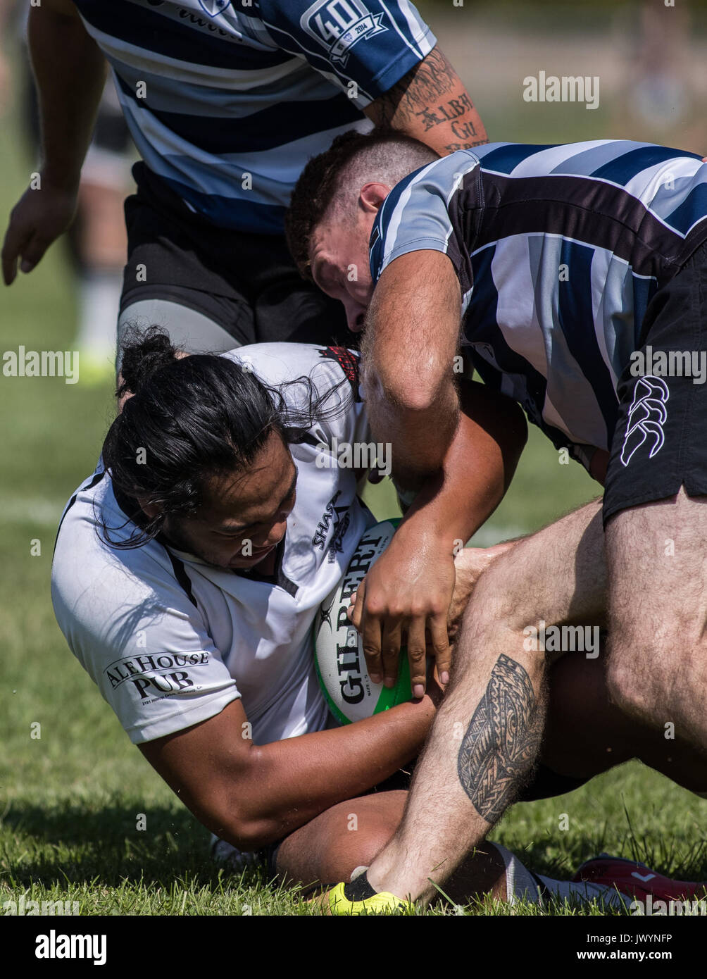 Mt. Shasta vs Modesto Harlots at the Rugby Sevens Tournament in Mount ...