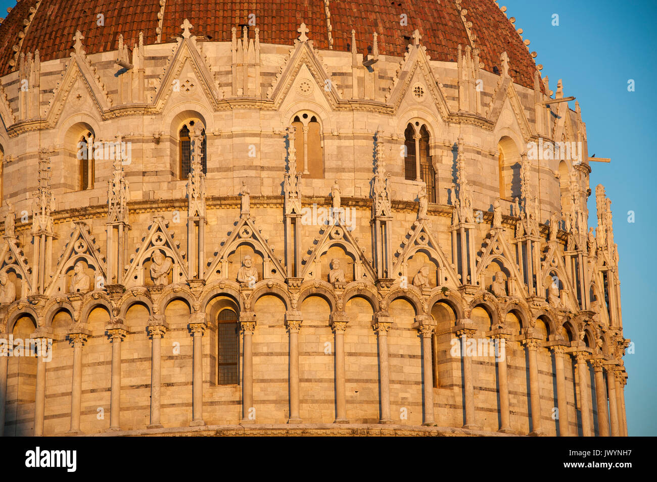 Romanesque Battistero di San Giovanni (Baptistery of St. John) on Campo ...