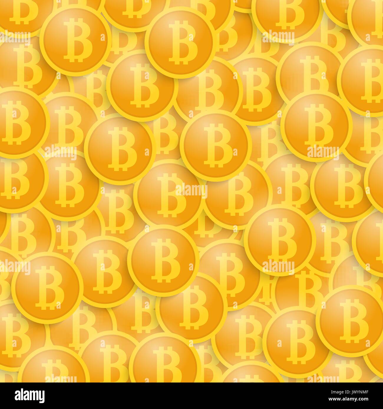 Coins of bitcoins background. Vector illustration Stock Vector Image ...
