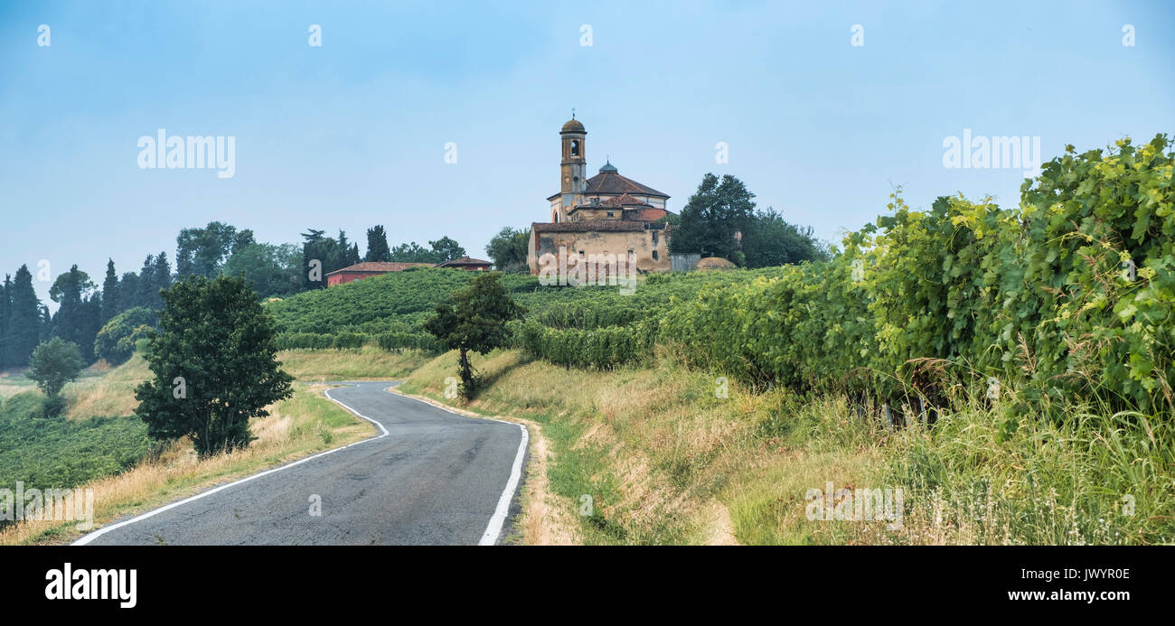 Rural landscape at summertime along the road from Ganaghello to ...
