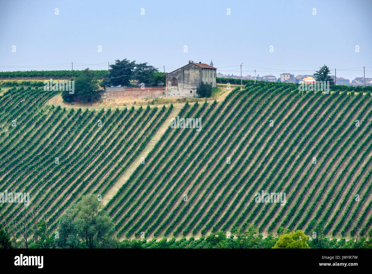 Rural landscape at summertime along the road from Ganaghello to ...