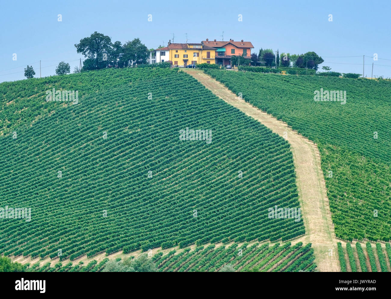 Rural landscape at summertime along the road from Ganaghello to ...