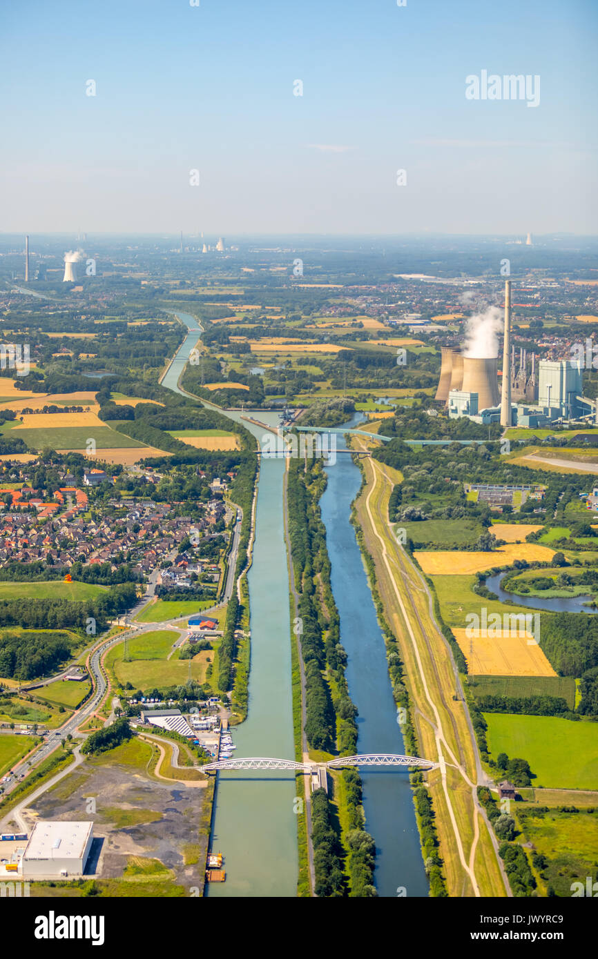 Datteln-Hamm canal, river Lippe, inland waterways, lippe bridges over the lippe, bridges lippe ...