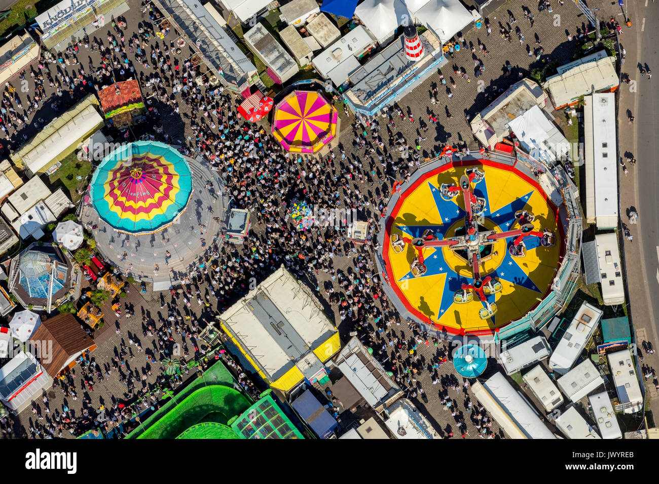 582. Cranger fair, fairground carousel, roller coaster, Ferris wheel ...