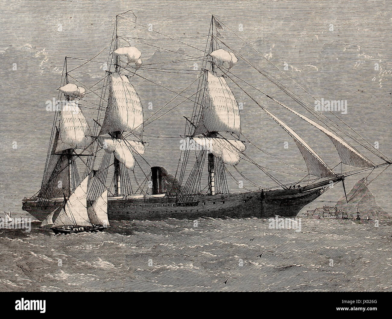 The Himalaya troopship, with the Armstrong Batteries heading to China ...